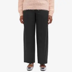 Auralee Light Melton Slacks - Top Charcoal | Editorialist